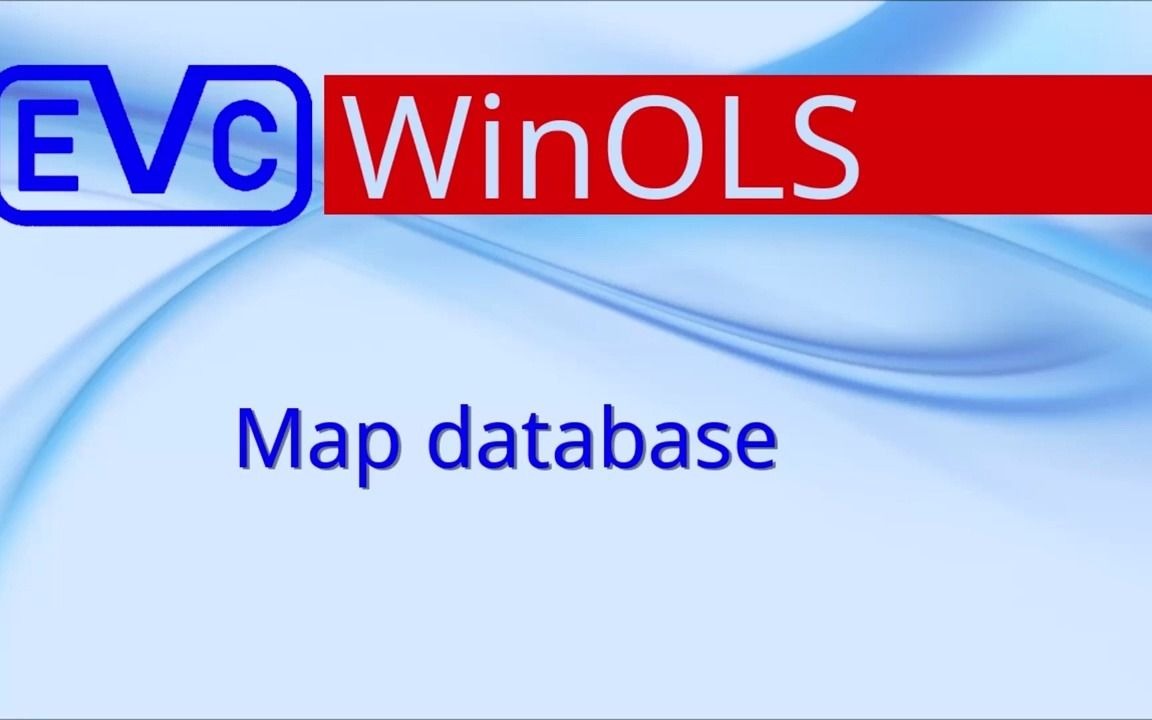 WinOLS Map Database 最新功能介绍_哔哩哔哩_bilibili