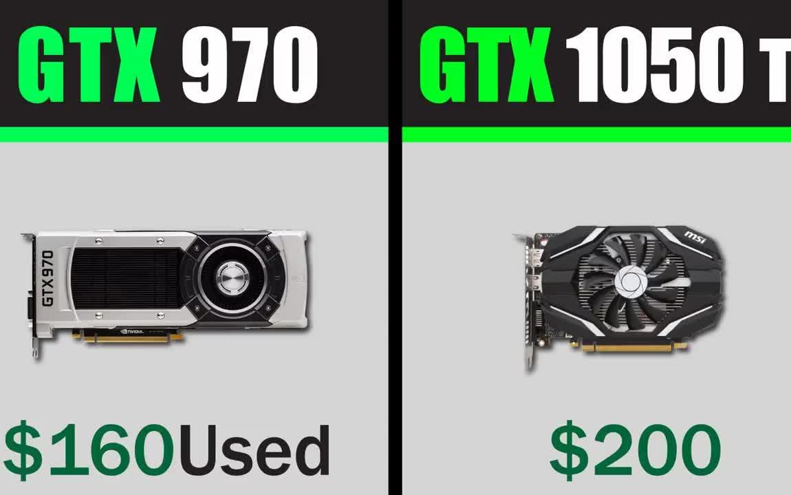 GTX 1050 Ti vs GTX 970 Test in 2018_哔哩哔哩_bilibili