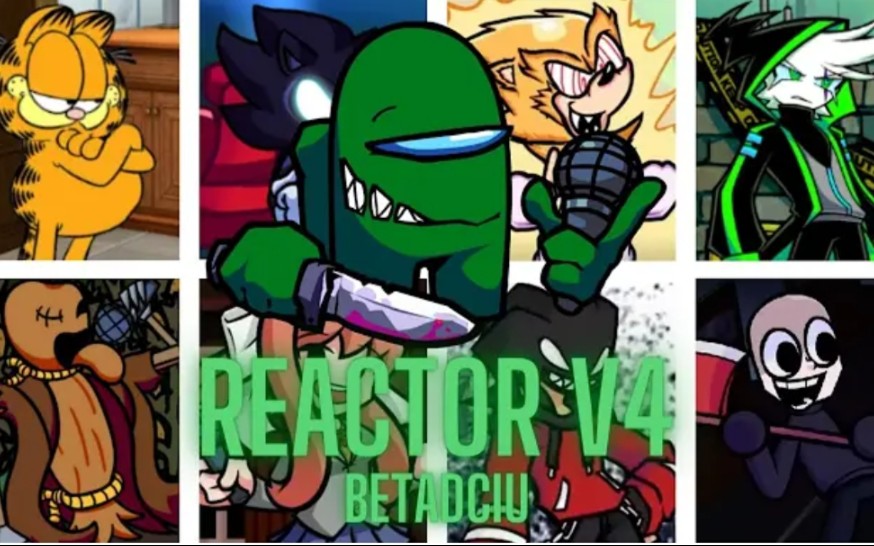 【FNF】全员唱Reactor V4 - 哔哩哔哩