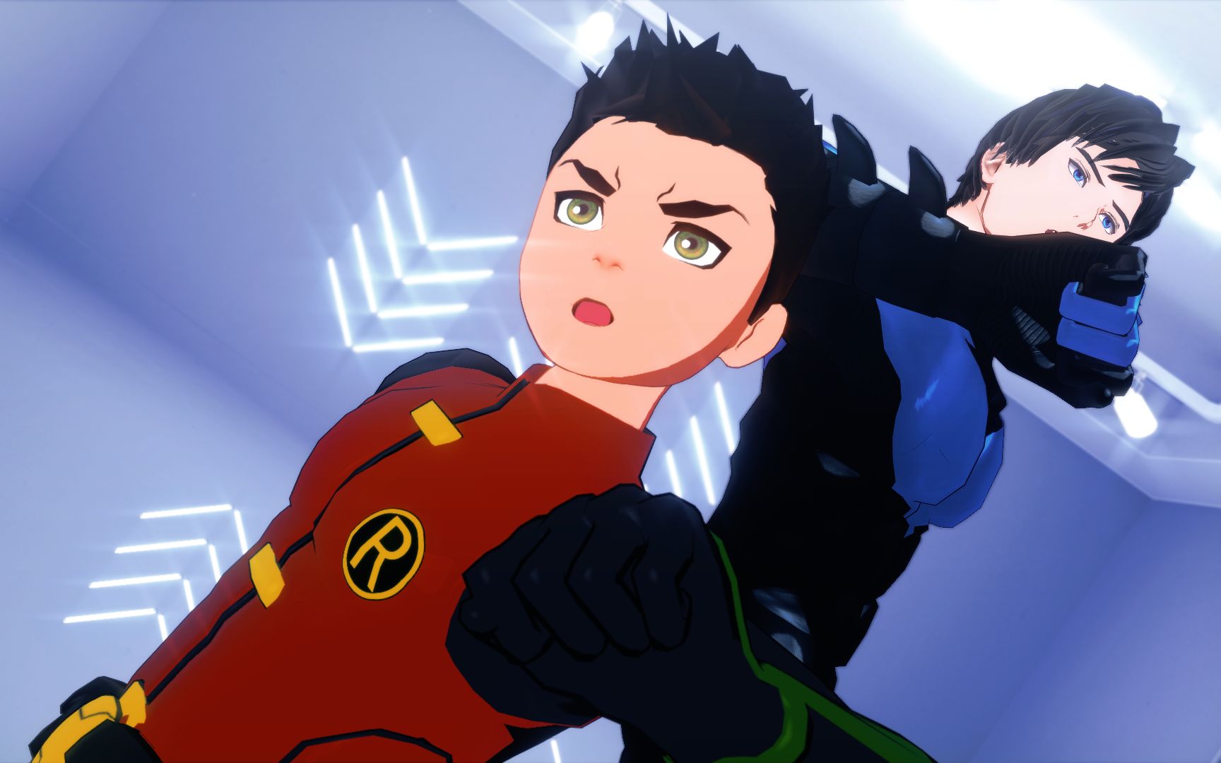 【DC MMD】踊-odo-(short.ver)【NW & Robin】_哔哩哔哩_bilibili