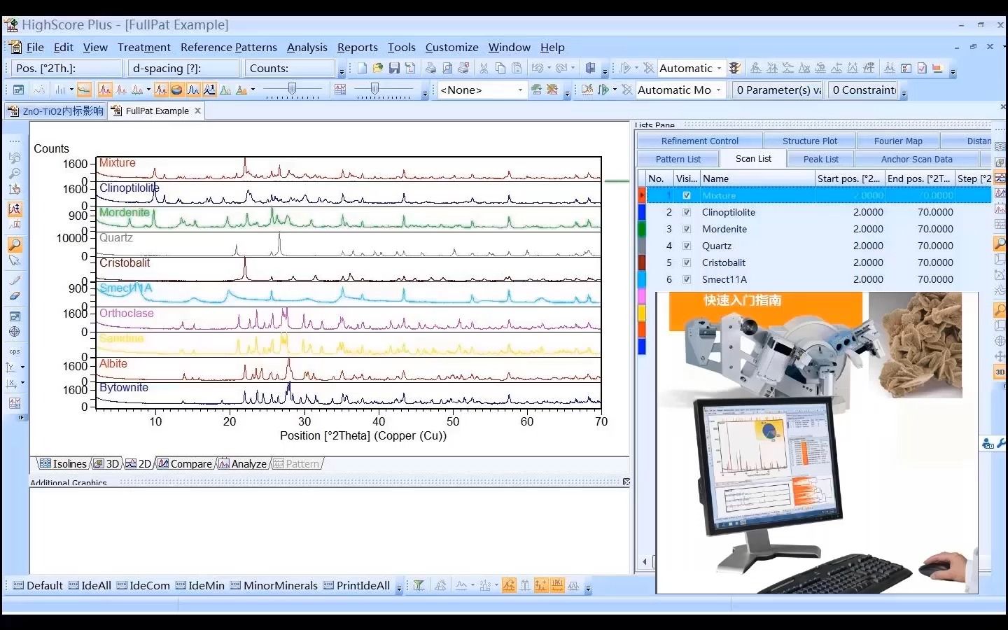 XRD晶体定性定量分析精修拟合highscore Plus中文版视频使用教程-谁睡了我的床-谁睡了我的床的收藏夹-哔哩哔哩视频