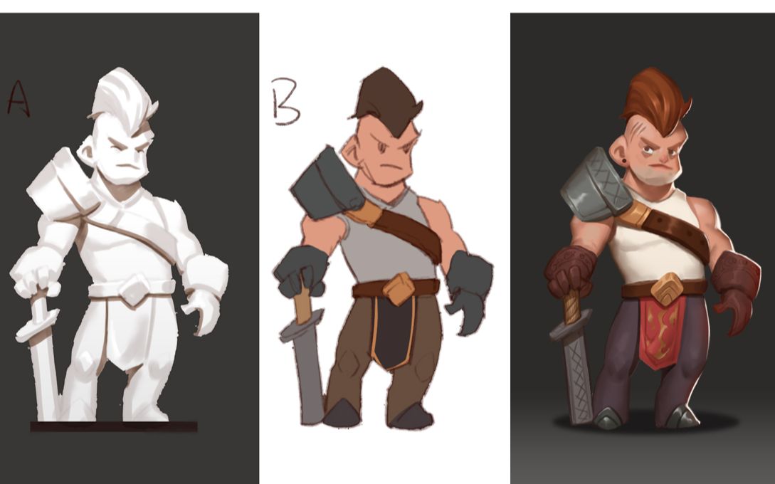 最简单AO画法，2小时从线稿到完成详细讲解_哔哩哔哩_bilibili