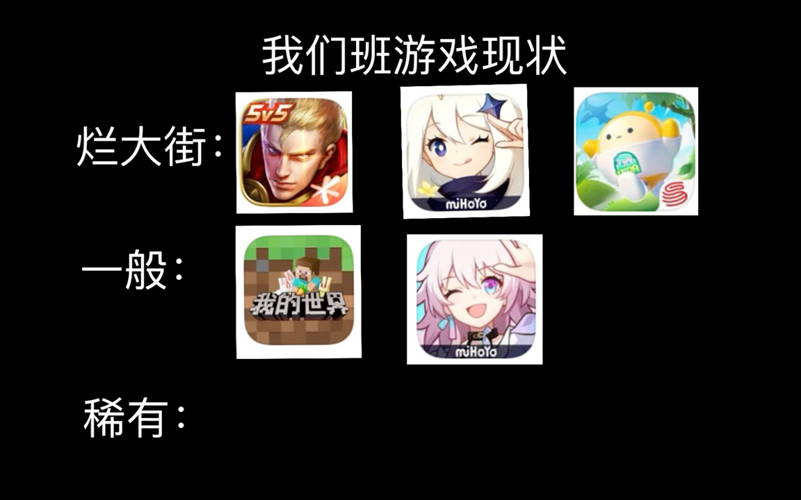 班里游戏现状 - 哔哩哔哩