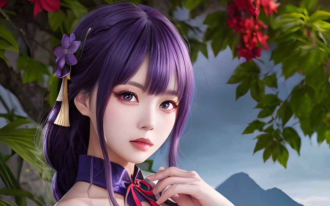 【AI Coser 】雷电将军 Raiden Shogun｜ 原神｜初次见面,无须行礼我看上了你的身手，现在你就是我的御侧保镖了。不用担心 ...