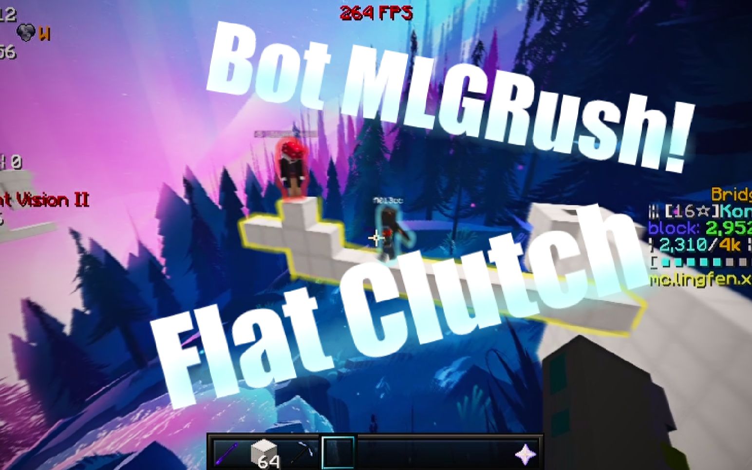 首个支持人机模式MLGRush的服务器！_我的世界