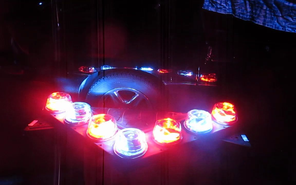 【美国警灯演示】Federal Signal（联邦信号） Vision SLR 黑夜闪光效果_哔哩哔哩_bilibili