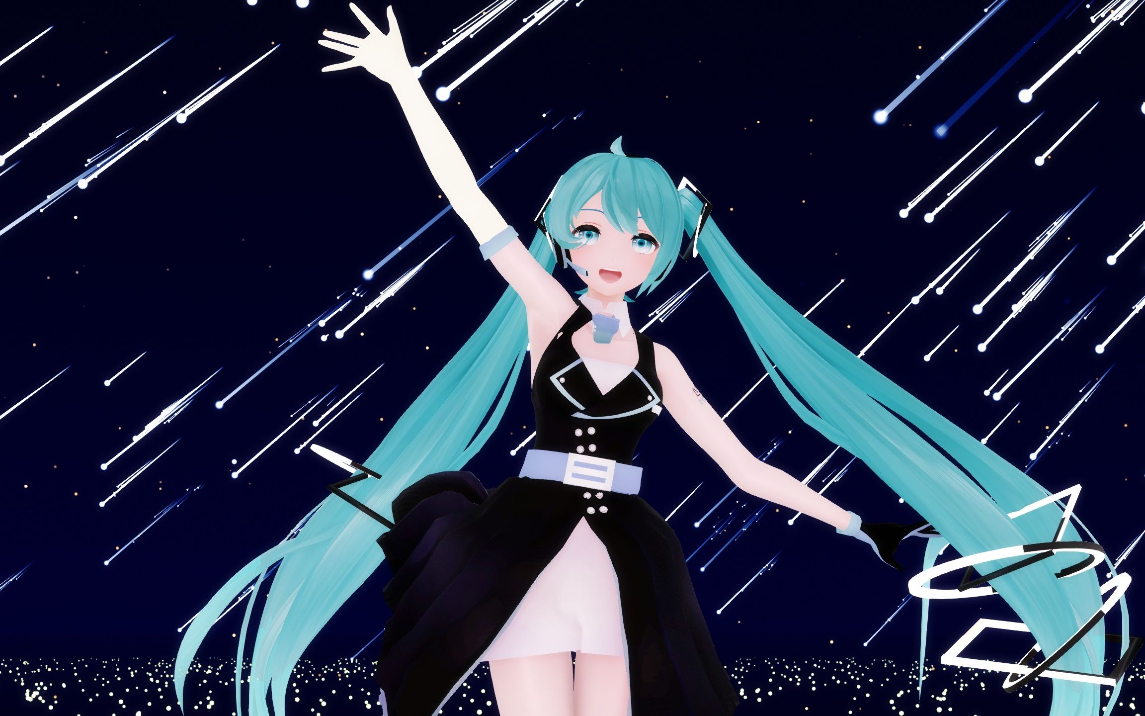 [初音MMD]METEOR（流星）[YYB×3]_哔哩哔哩_bilibili