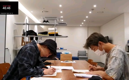 BTS Study with me|2小时|计时|有音乐|中途有休息时间|RM+JK_哔哩哔哩_bilibili
