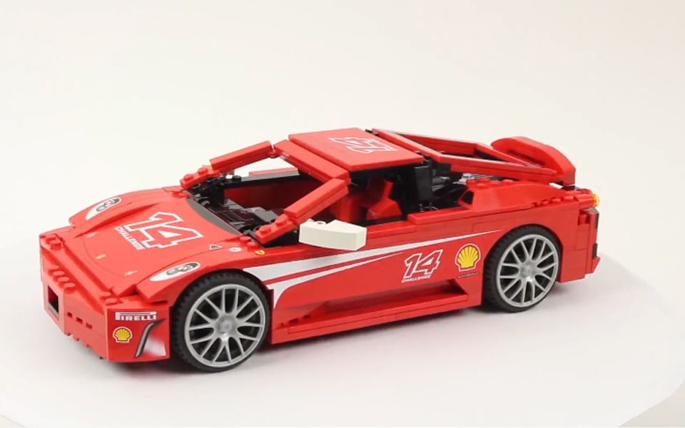 Lego乐高 Racers 8143 Ferrari法拉利 F430 Challenge 117 - 拼搭与测评_哔哩哔哩 (゜-゜)つロ 干 ...