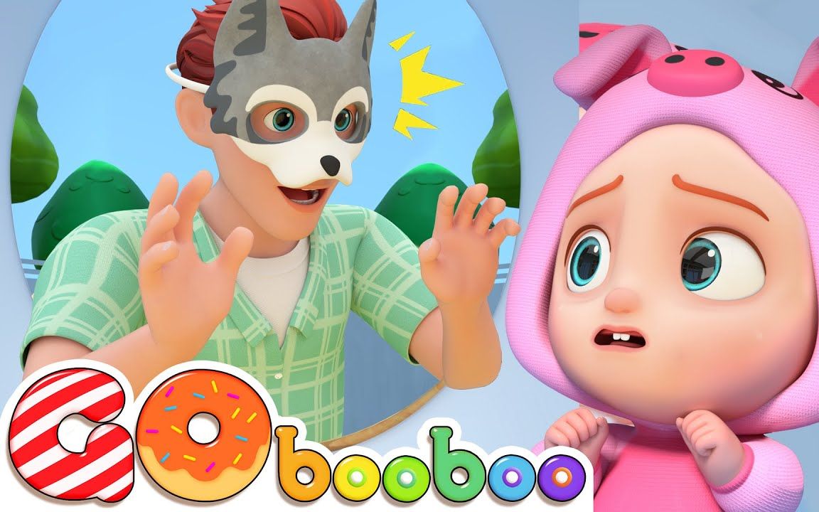 【GoBooBoo英文儿歌】Big Grey Wolf Go away! | 大灰狼走开+ More Kids Songs and ...