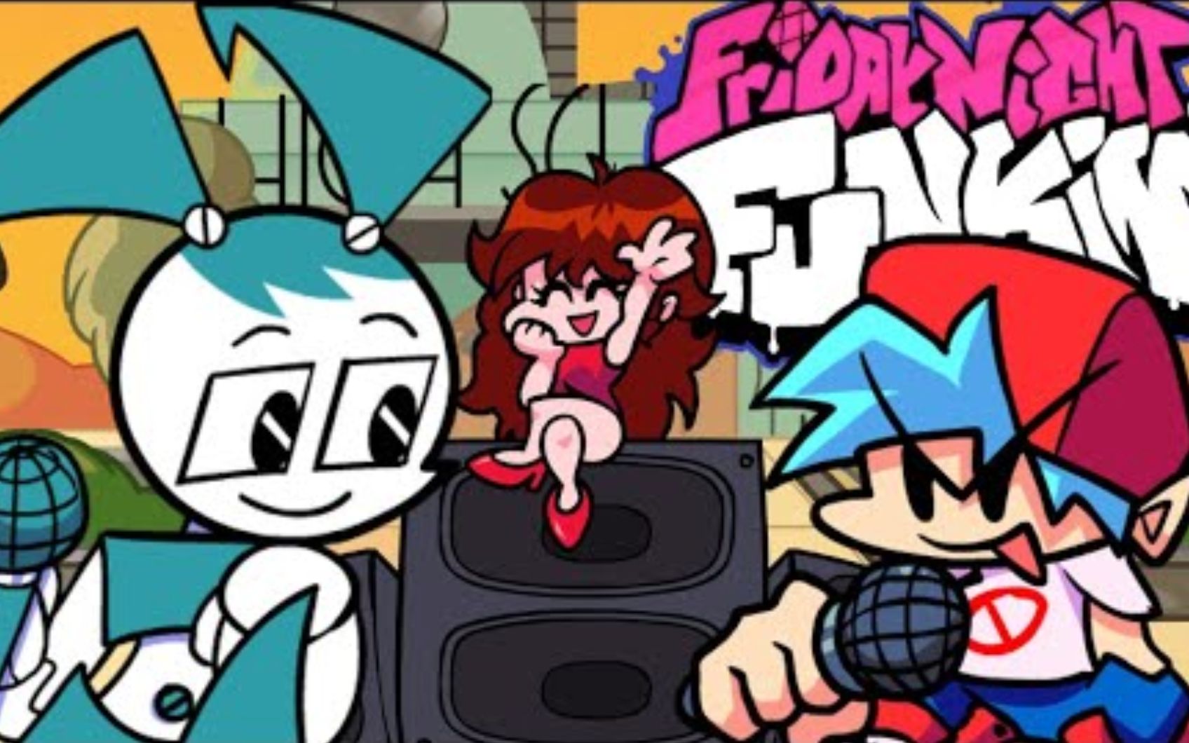 Friday Night Funkin' VS 青少年机器人珍妮(XJ-9) _Demo FNF My Life as a Teenage ...