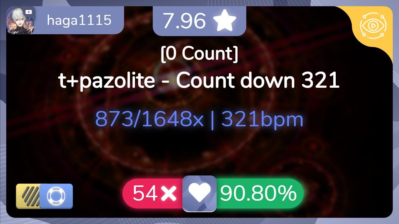 [7.96⭐] haga1115 | t+pazolite - Count down 321 [0 Count] +NFHD 90.8% ...