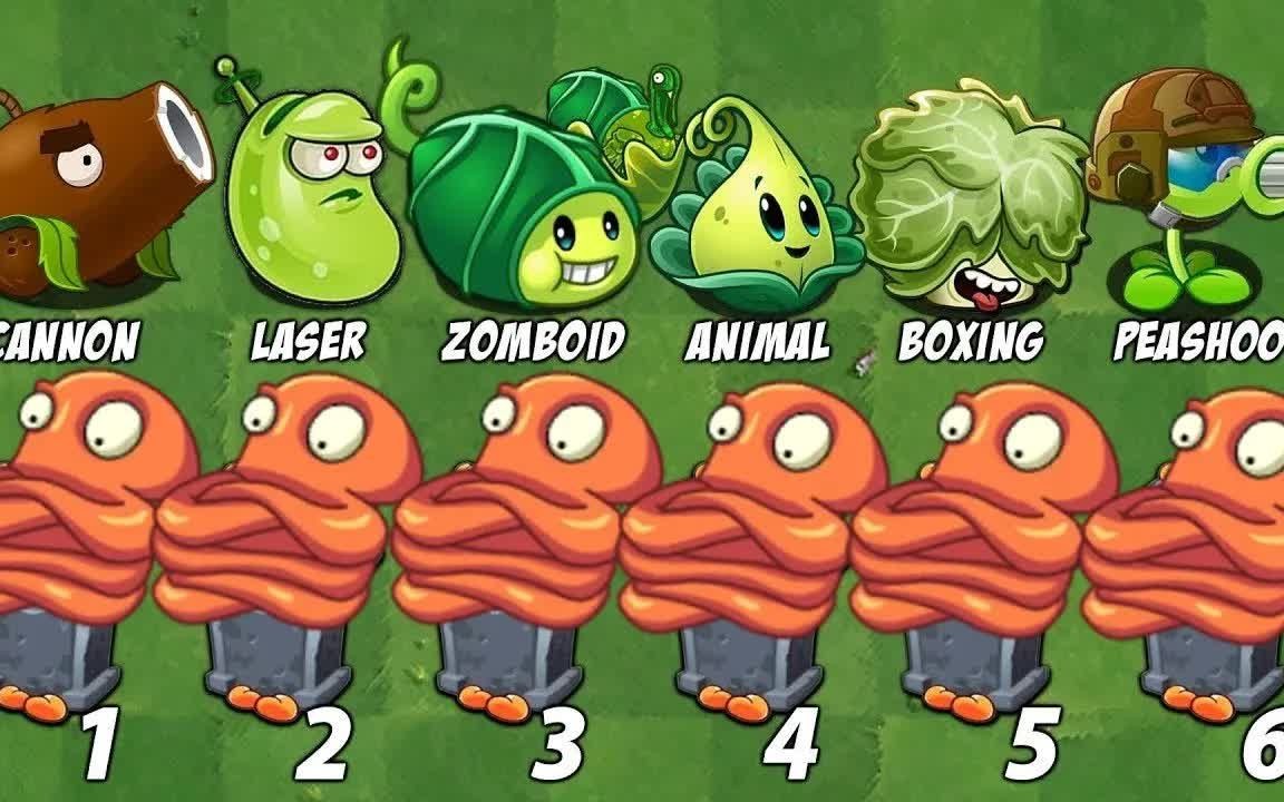 PvZ 2 - 用1次强化能击败40个黑暗时代墓碑和章鱼的植物数量是多少？-MSGames-MSGames-哔哩哔哩视频