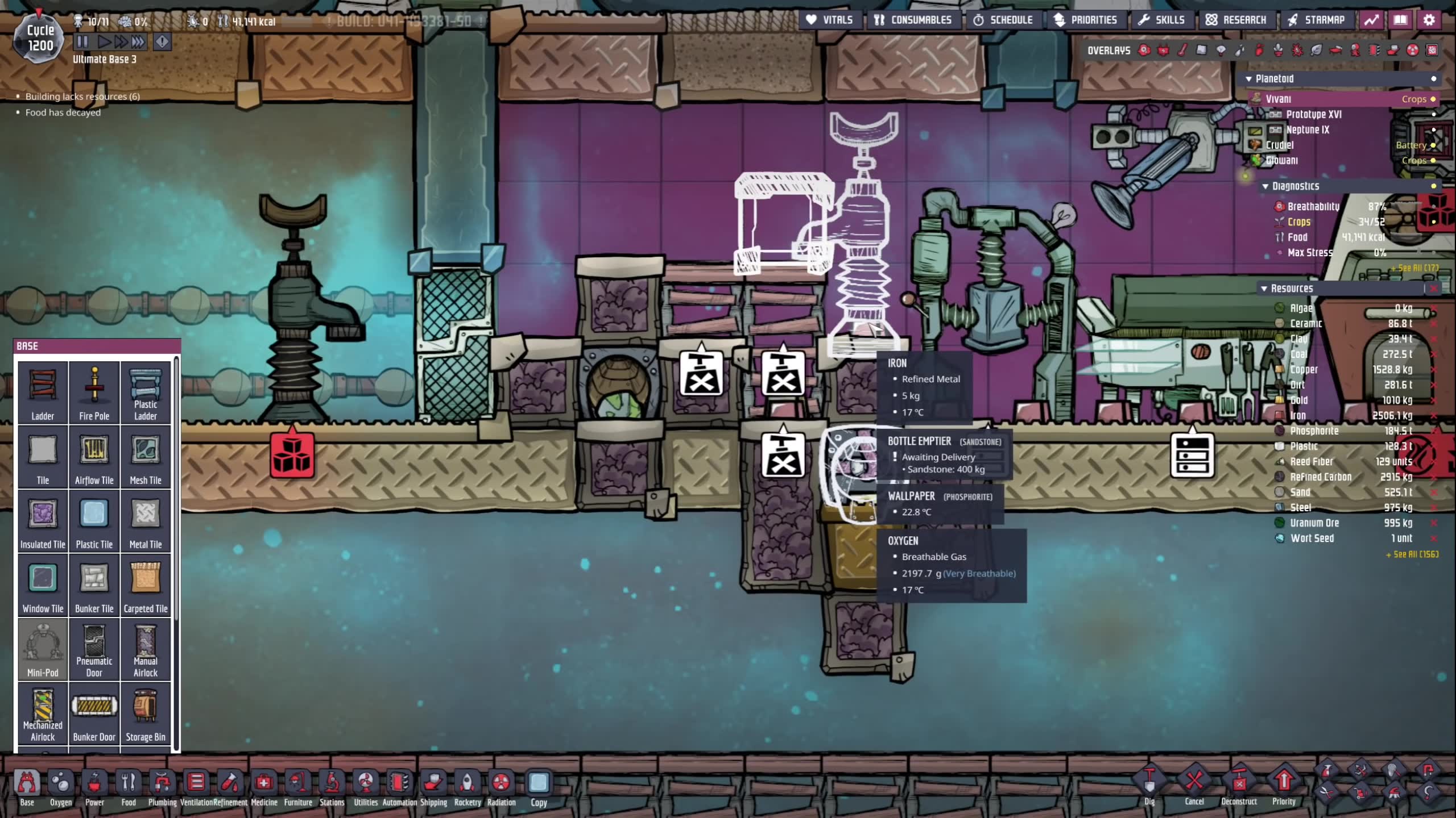 MAINTENANCE ROOM & ULTIMATE GREAT HALL - ONI - Spaced Out: Ep. #47 ...