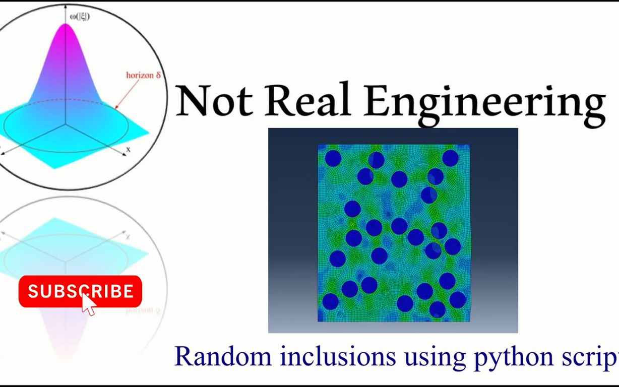 ABAQUS中的Python脚本编写教程 / 增强纤维分析实例-2/创建随机夹杂物 - 视频下载 Video Downloader