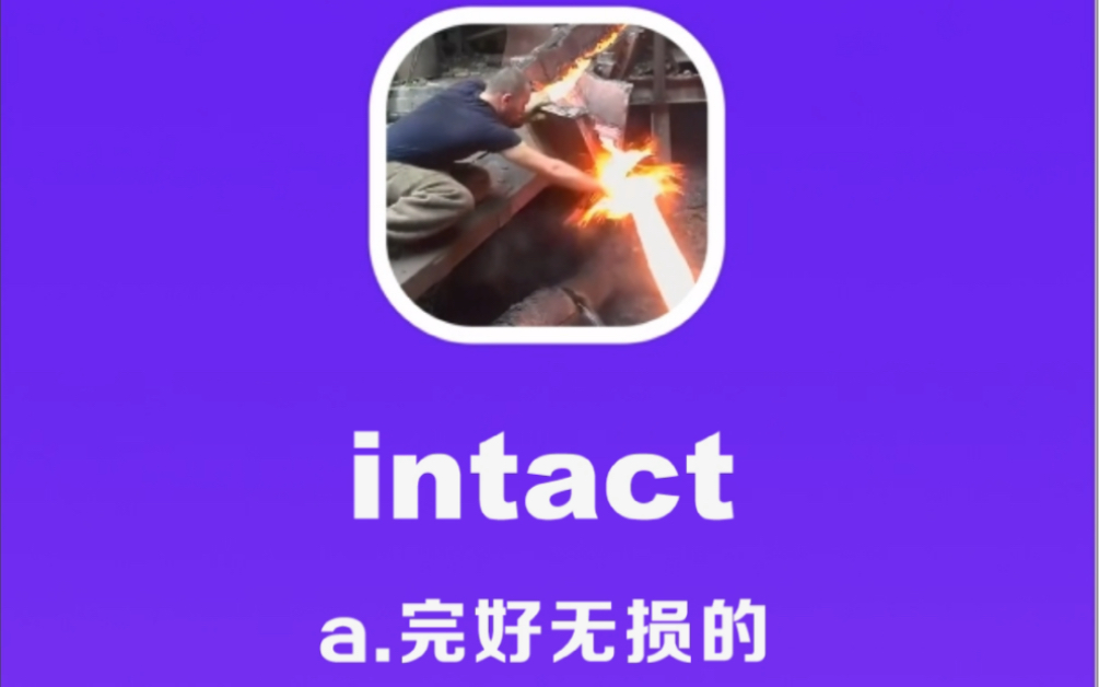 intact：完好无损的 - 哔哩哔哩
