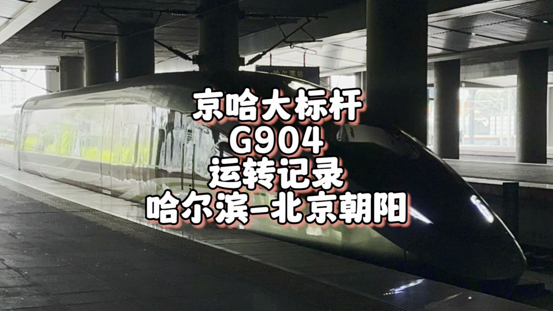 京哈大标杆G904运转记录 哈尔滨-北京朝阳（6月6日）-Adam果果-Adam果果-哔哩哔哩视频