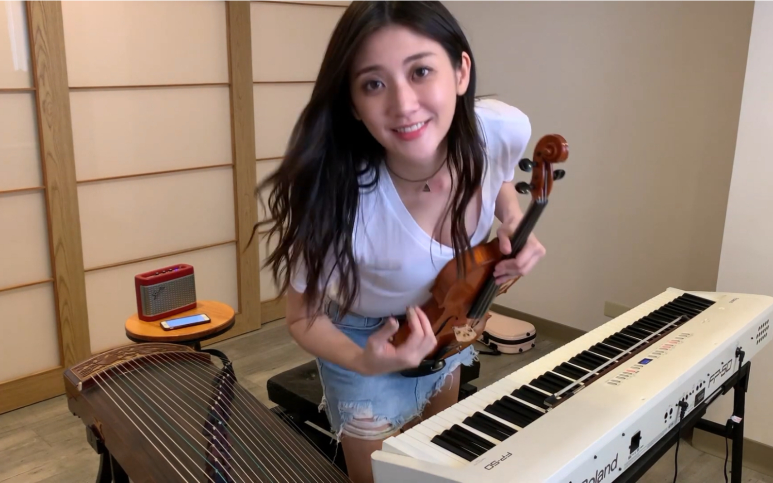 《离开地球表面》改編 by 林逸欣 Shara Lin - 小提琴 & 钢琴 & 古筝 Piano & Violin cover ...