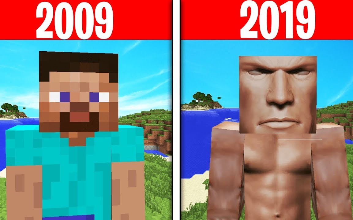 [ExplodingTNT]MC皮肤进化史 - MC短片_哔哩哔哩_bilibili