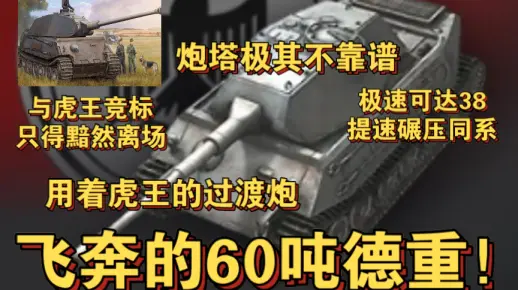 【WOTB/VK72线】能狂奔的八级德重你见过吗？【VK45.01A】_游戏热门视频