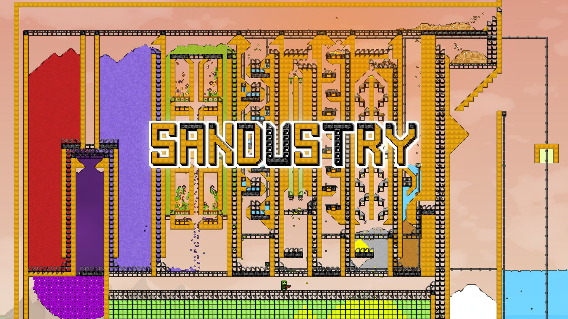 【Sandustry/沙金工业】新手教程&流程攻略 | 像素级物理模拟^自动化流水线-゚黎明之光-゚黎明之光-哔哩哔哩视频