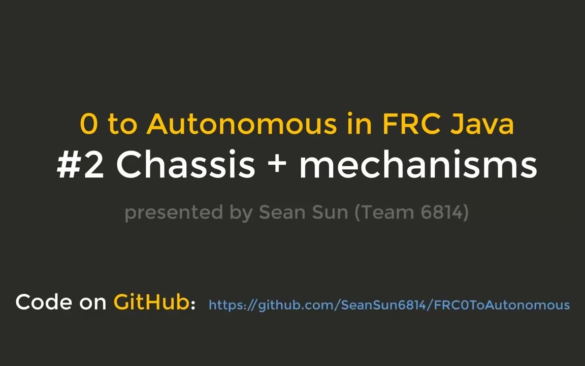 FRC 0 to Autonomous_ #2 Chassis mechanis - 哔哩哔哩