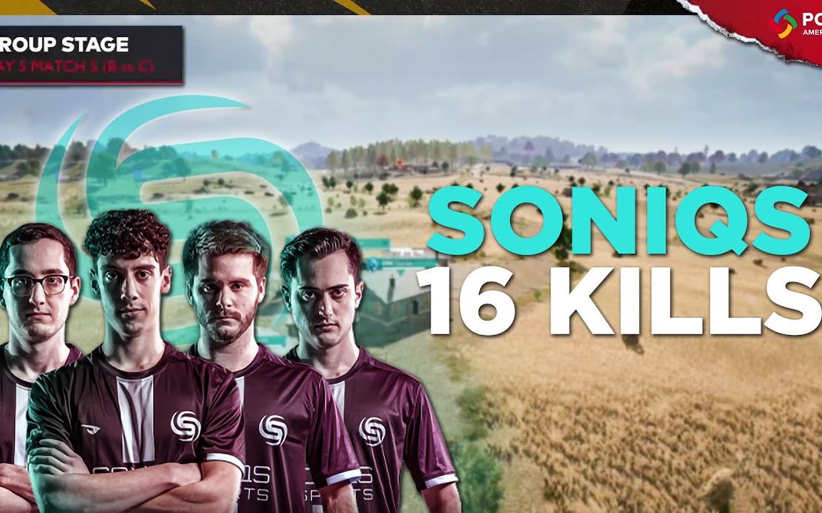 PUBG PCS5 • 北美（B C）小组赛，SQ战队16杀吃鸡，第五天第五场，积分登顶反超Oath_哔哩哔哩_bilibili