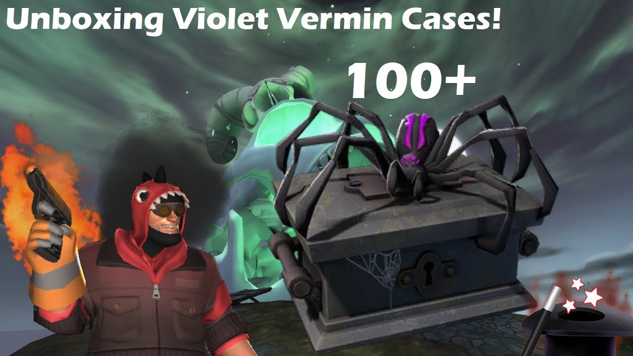 TF2 Unboxing: 100+ Violet Vermin Cases!_哔哩哔哩 (゜-゜)つロ 干杯~-bilibili