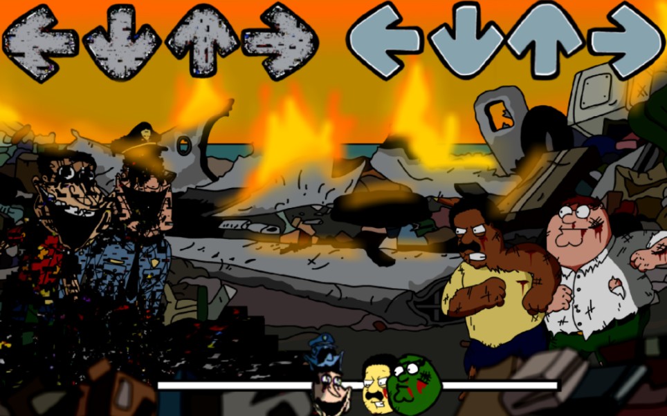 FNF： KING Z 同人aftermath劫后余生对比