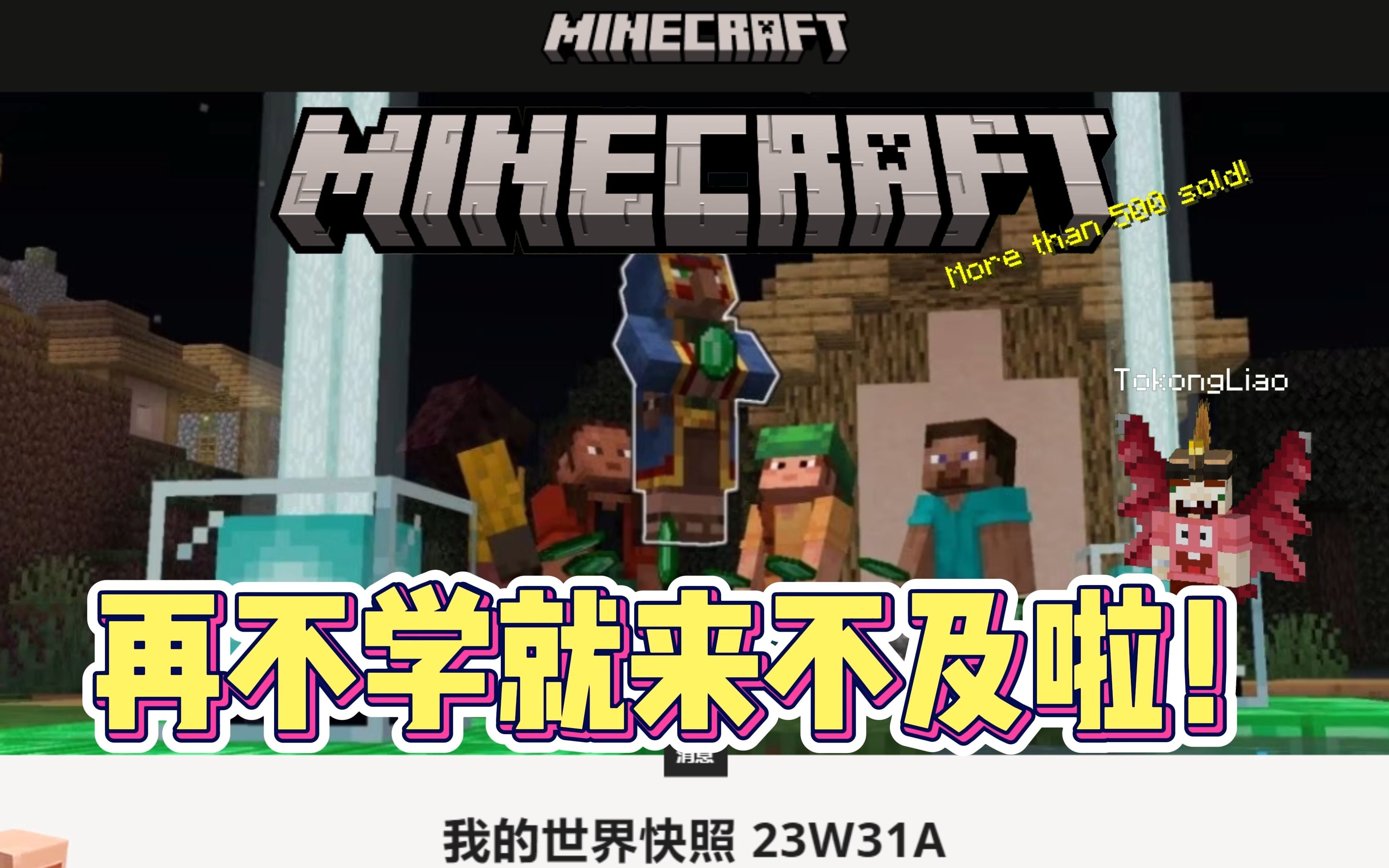 【村民交易所繁殖机打折机不造绝对后悔】tk保姆教学篇，基岩版我的世界 哔哩哔哩