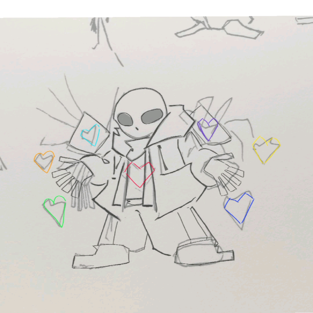 [绘画]undertale:past.present.future / Mindless soul_哔哩哔哩_bilibili