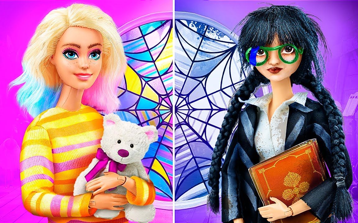 星期三！从书呆子变成女神～30个娃娃小创意-LaLiLu创意手工-LaLiLu创意手工-哔哩哔哩视频