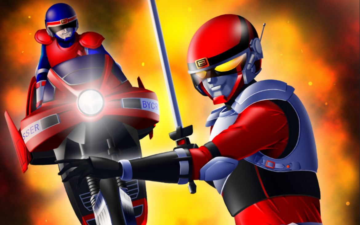 【特摄MAD】出动吧！兄弟战士《兄弟拳Bycrosser主题曲MV たたかえ！バイクロッサー》-银河鸟-鬼畜-哔哩哔哩视频