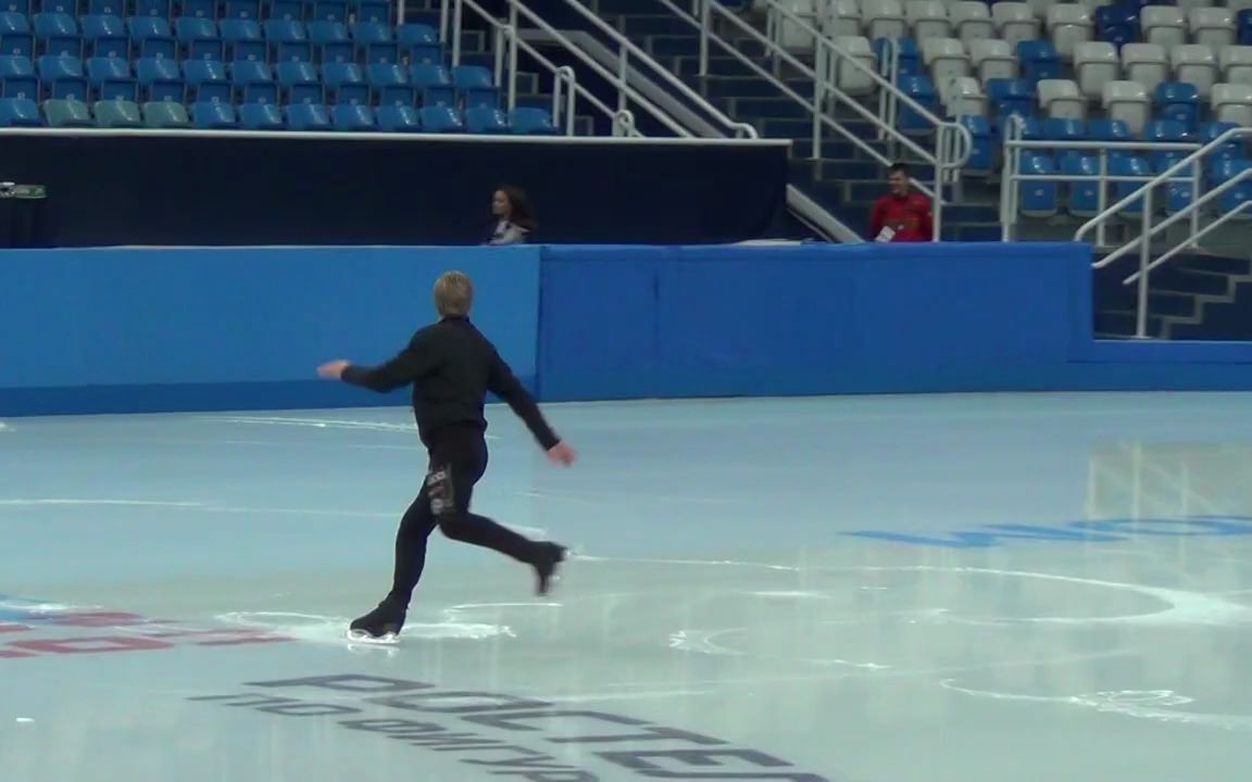 Evgeni Plushenko RN 2014 Practice_哔哩哔哩_bilibili