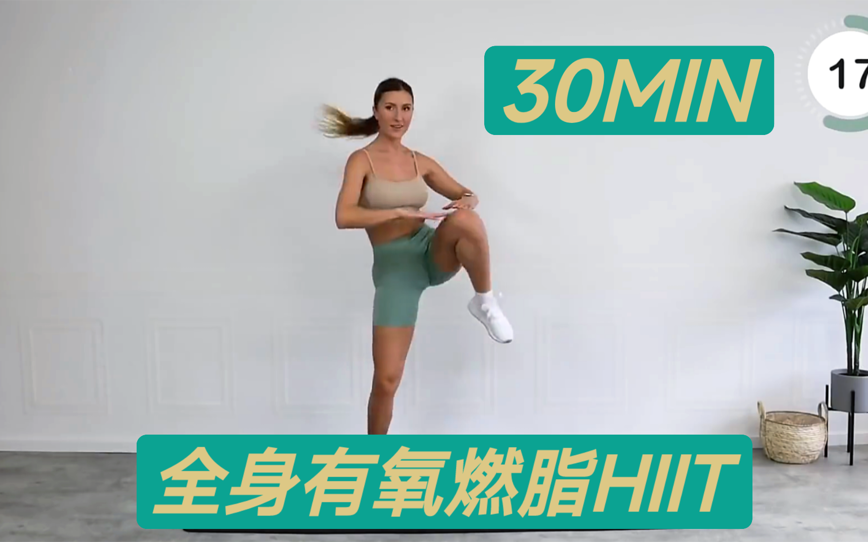 【Eleni Fit】30分钟趣味燃脂全身HIIT?全程站立无重复? - 哔哩哔哩