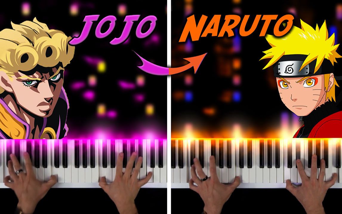 JoJo vs Naruto (PIANO BATTLE)-PACIL-PACIL-哔哩哔哩视频