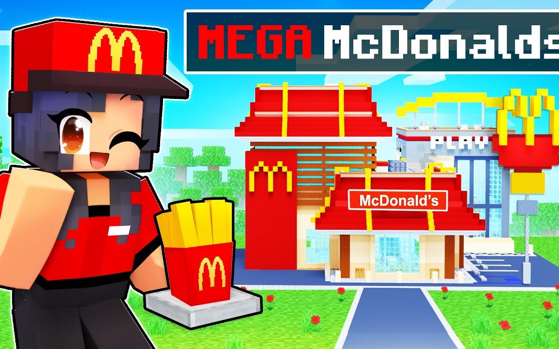 【Aphmau】我的世界|超级麦当劳餐厅喜欢您来Aphmau's MEGA MCDONALDS In Minecraft! - 视频下载 ...