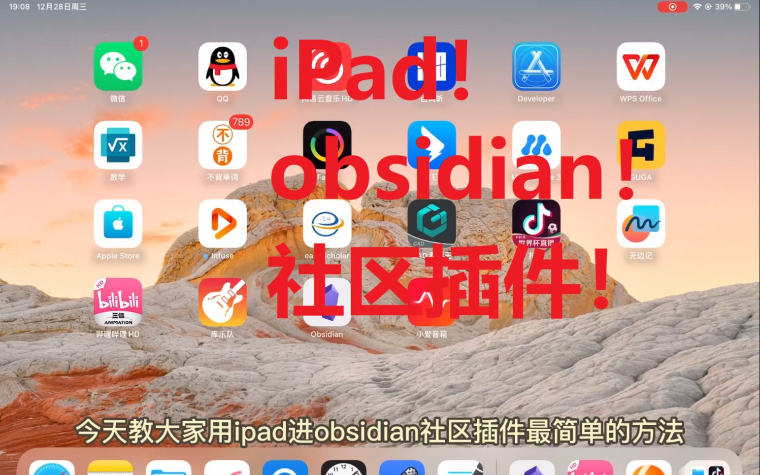 ipad obsidian访问社区插件方法 - 视频下载 Video Downloader