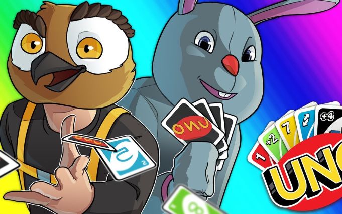 【Vanoss Gaming】中文：UNO有趣时刻-团队对抗和最强AI机器人【BBS字幕组翻译】附2P_哔哩哔哩_bilibili