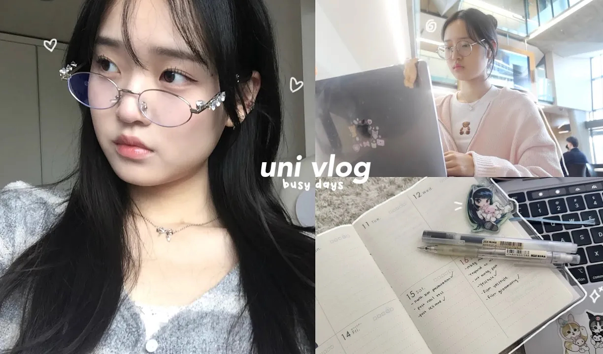 [saranghoe]中英字3.23大学生活vlog:忙碌上学日 满足食欲 考试&晴朗的日子-初恋粉系哒小仙子-初恋粉系哒小仙子-哔哩哔哩视频
