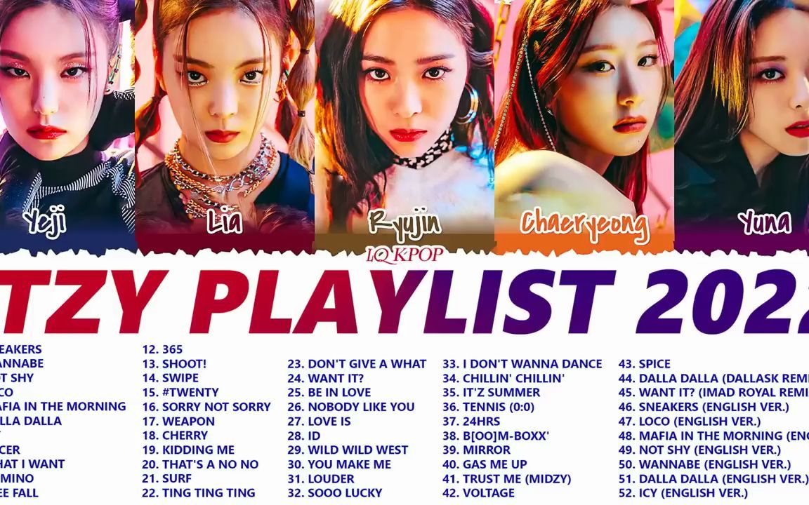 ITZY一击 歌曲合集playlist歌单 至2022所有歌曲 - 哔哩哔哩