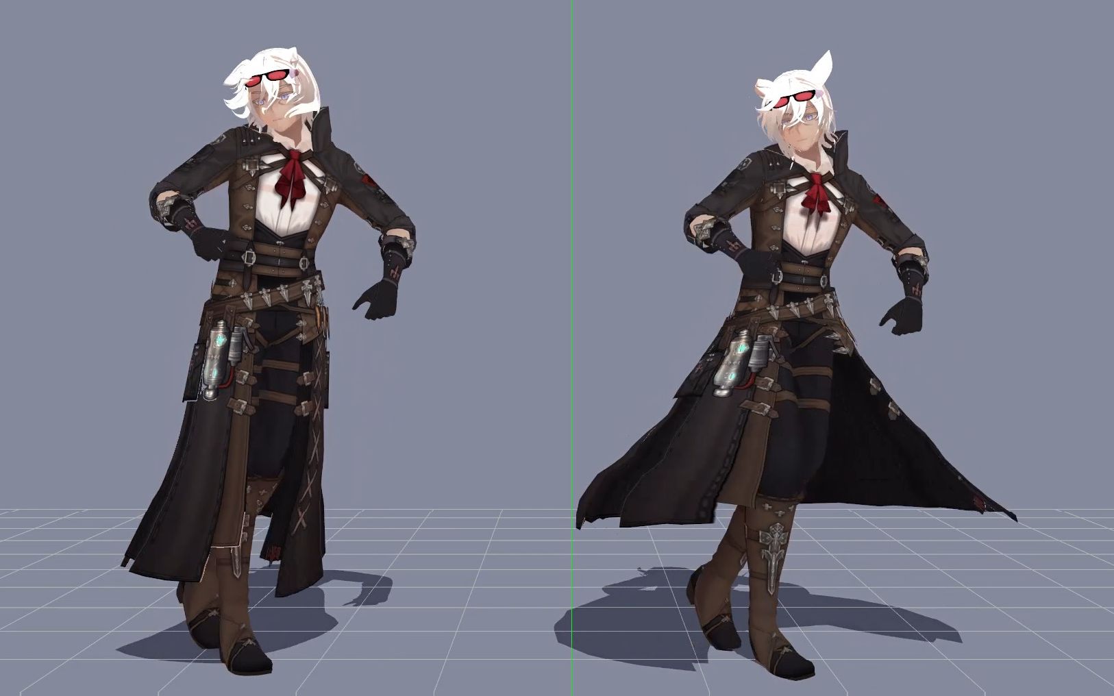 【vroid模型展示】你的女仆突然出现