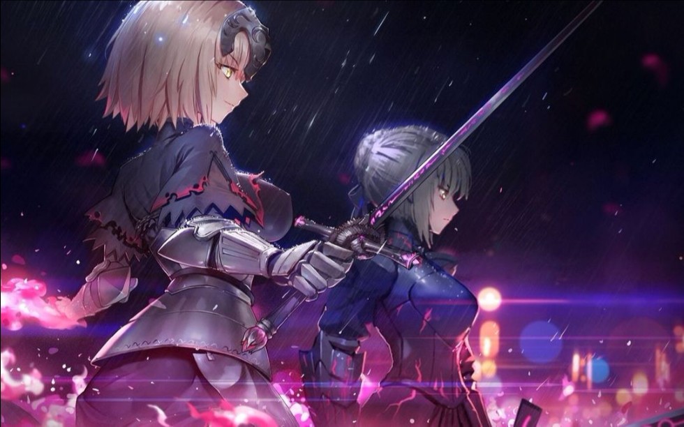 FATE史上最震撼的一场打戏！黑化—视觉盛宴!【FATE/全程高燃】_哔哩哔哩_bilibili