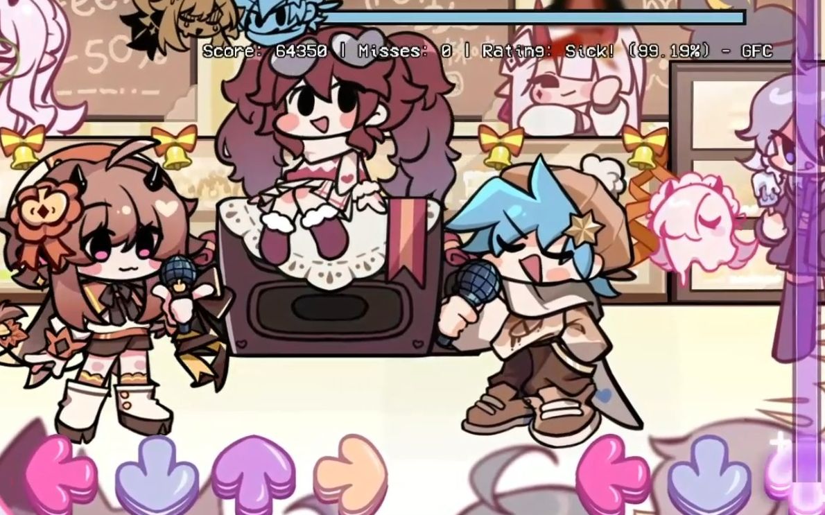 【FNF神曲Cover】Sachiko和Danke来唱Pixel Pig！！