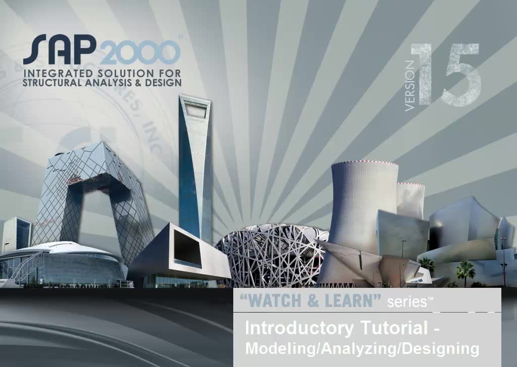 SAP2000 v15.0.0 入门教程_哔哩哔哩_bilibili