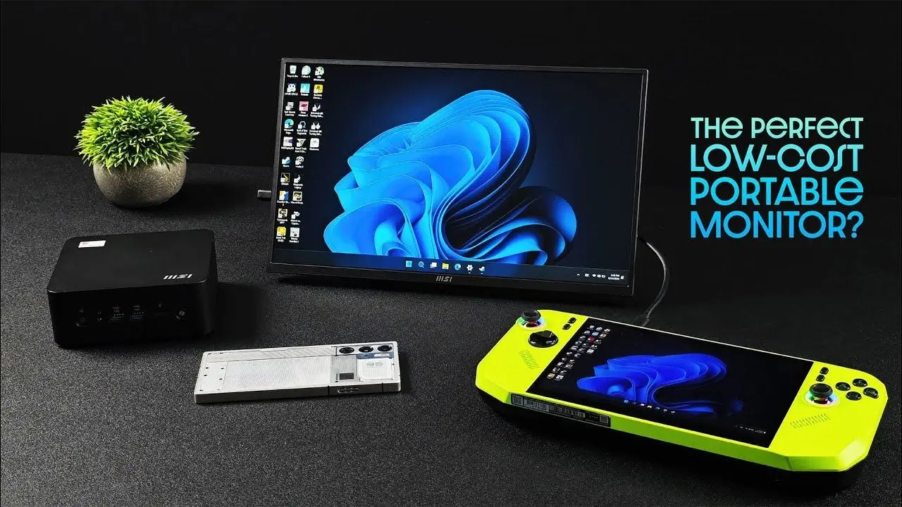 【熟肉/ETA PRIME】高性价比便携屏MSI MP165 E6：一个显示器通吃所有设备！_哔哩哔哩_bilibili