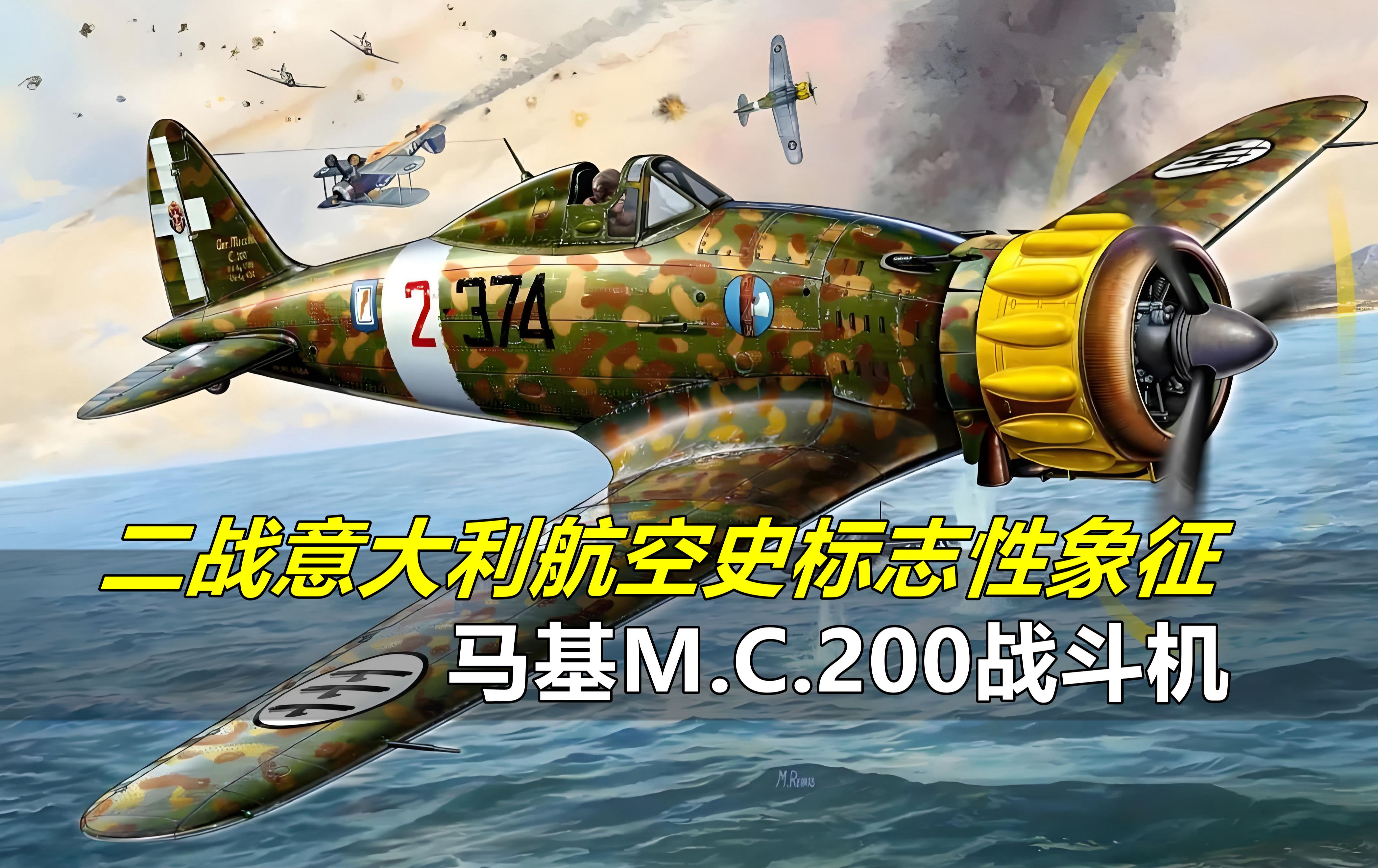 MC200闪电战斗机，二战意大利空军中坚和标志性象征-Metal-cutting-Metal-cutting-哔哩哔哩视频