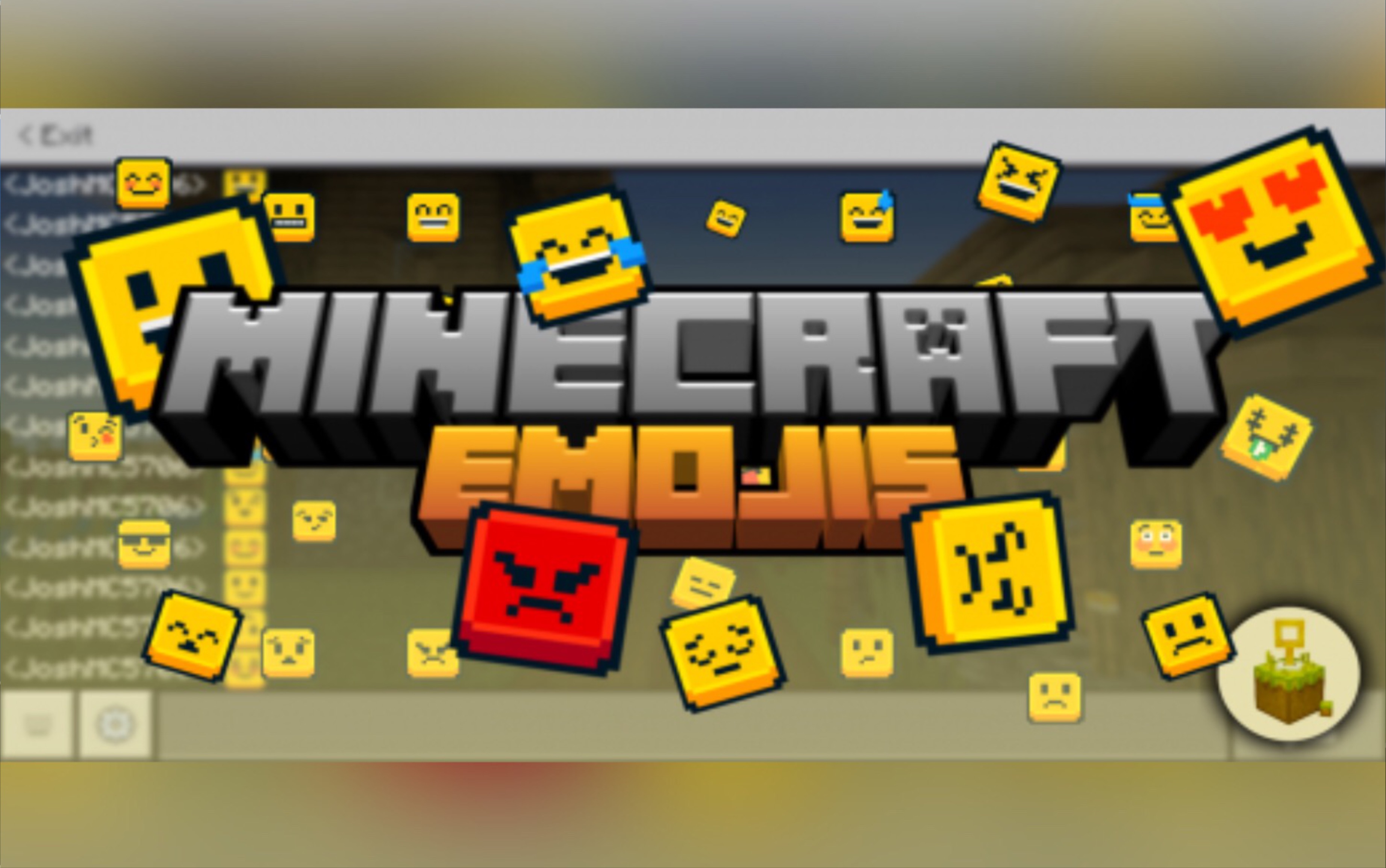 【Minecraft】基岩版 表情符号Addons，在MC里发送Emoji符号~ - 视频下载 Video Downloader