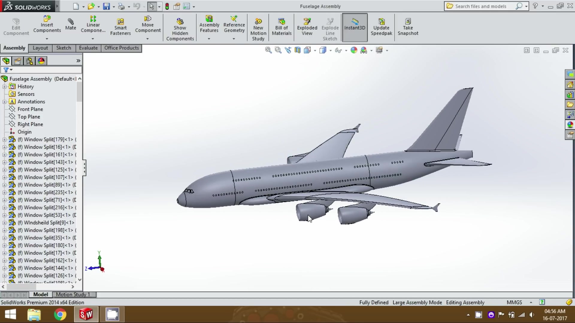 Designing an A380 Part 1 (Fuselage part 1) SolidWorks Tutorial_哔哩哔哩 ...