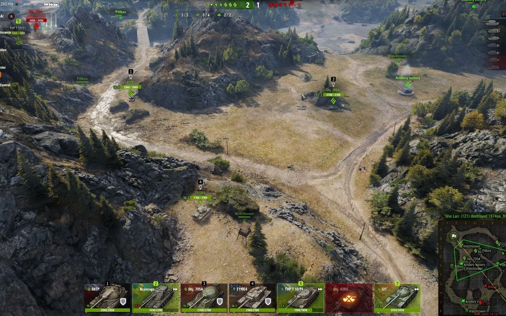 [坦克世界]最新模式指挥官试玩---一边是类突袭的RTS模式vs另一边普通坦克世界视角_哔哩哔哩_bilibili